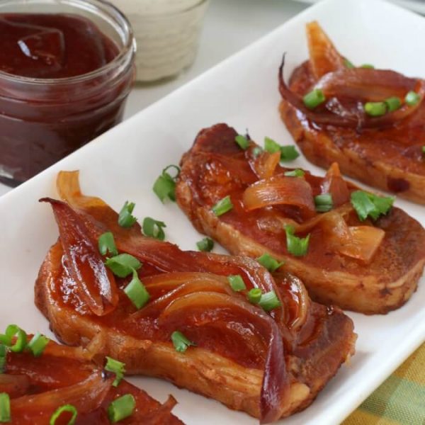 Recette de côtelettes de porc BBQ à la mijoteuse - Côtelettes de porc ...