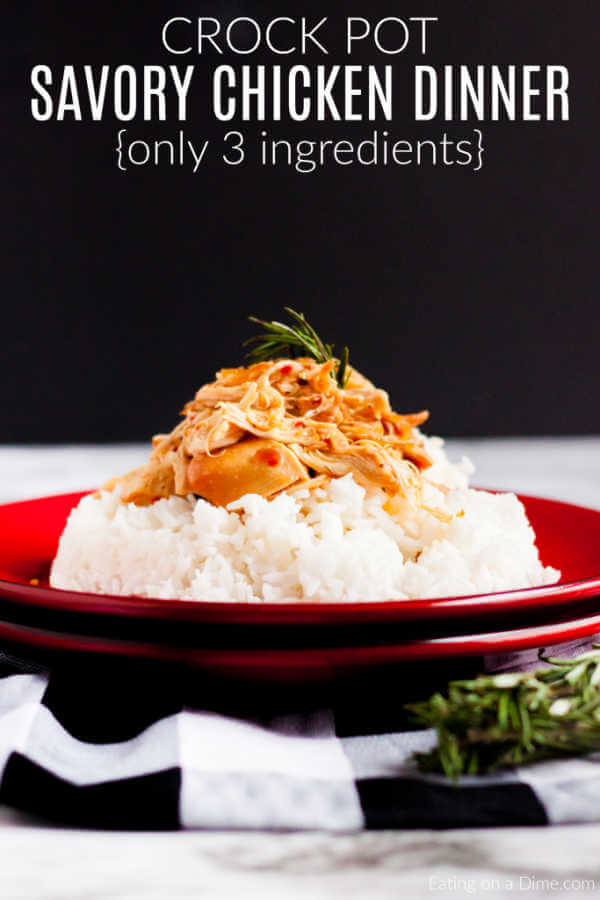 Crock Pot Savory Chicken Recipe And Video Easy Crockpot Chicken