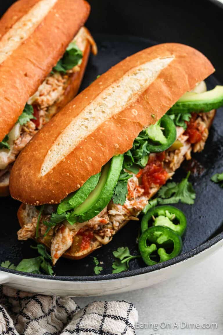 Mexican Chicken Sandwich - Eating on a Dime