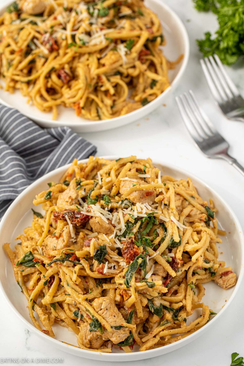 One Pot Italian Chicken Pasta Recipe - Easy Chicken Dinner