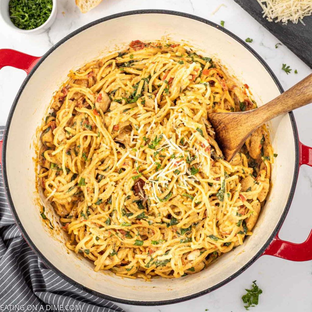 One Pot Italian Chicken Pasta - Easy Chicken Dinner