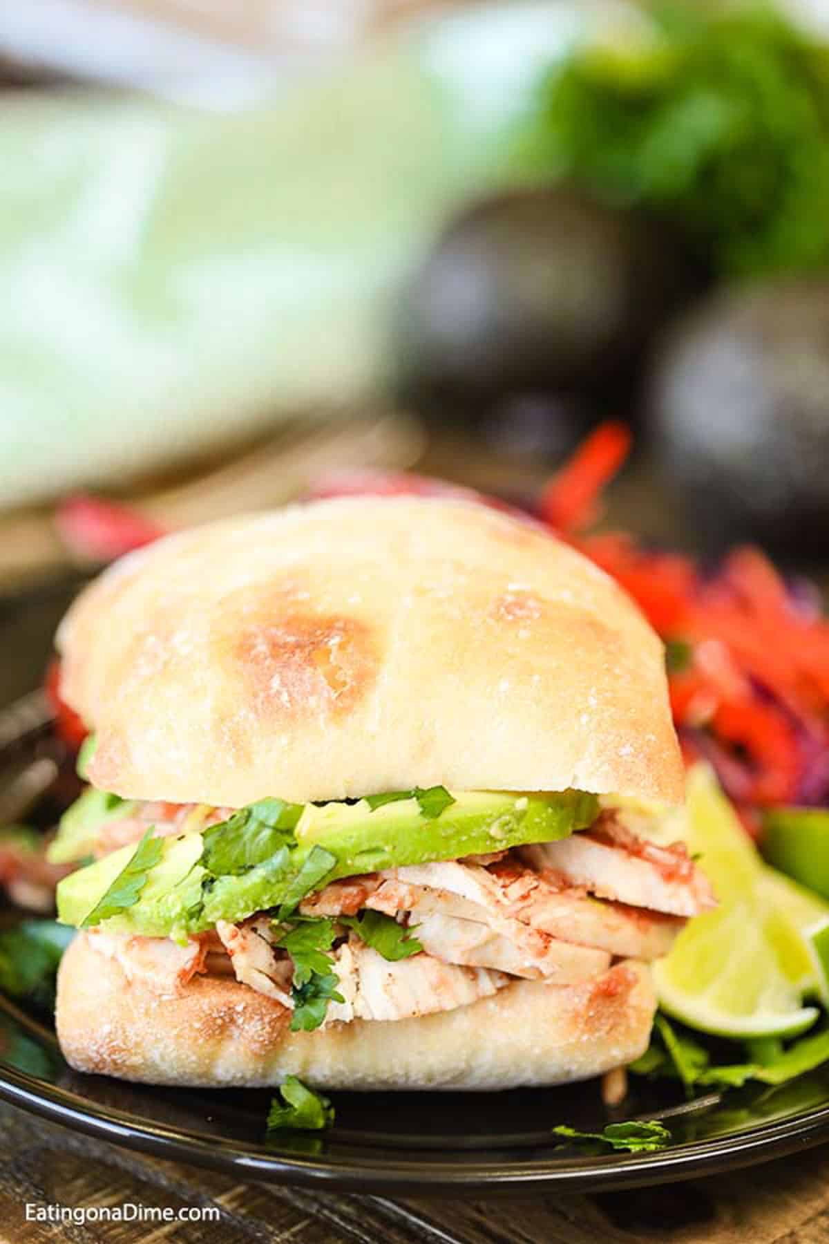 Mexican Chicken Sandwich - Eating on a Dime