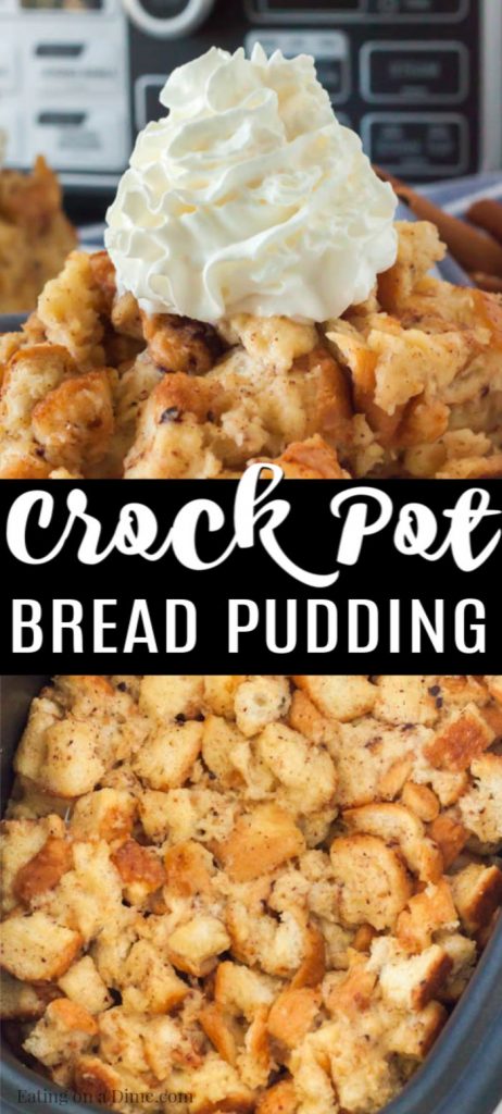 crock pot bread pudding recipe - slow cooker bread pudding