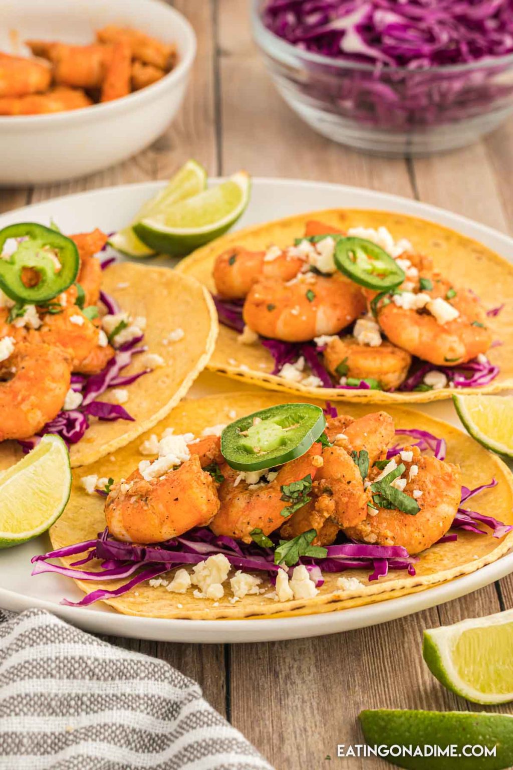 Baja shrimp tacos recipe - Ready in just 5 minutes!