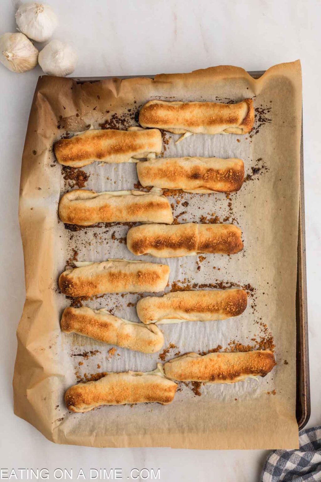 Garlic Bread Cheese Sticks - Eating on a Dime