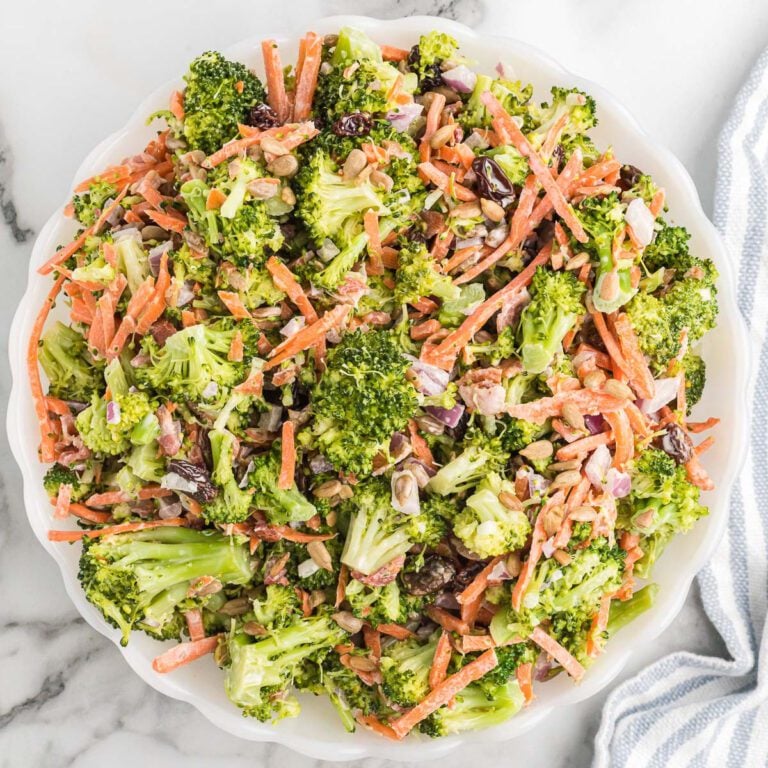 Broccoli Cranberry Salad (& VIDEO!) - Eating on a Dime