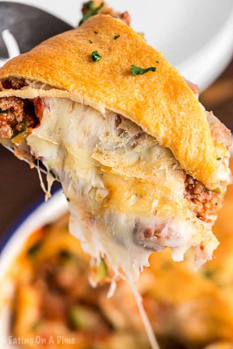 Italian Crescent Casserole - Eating on a Dime