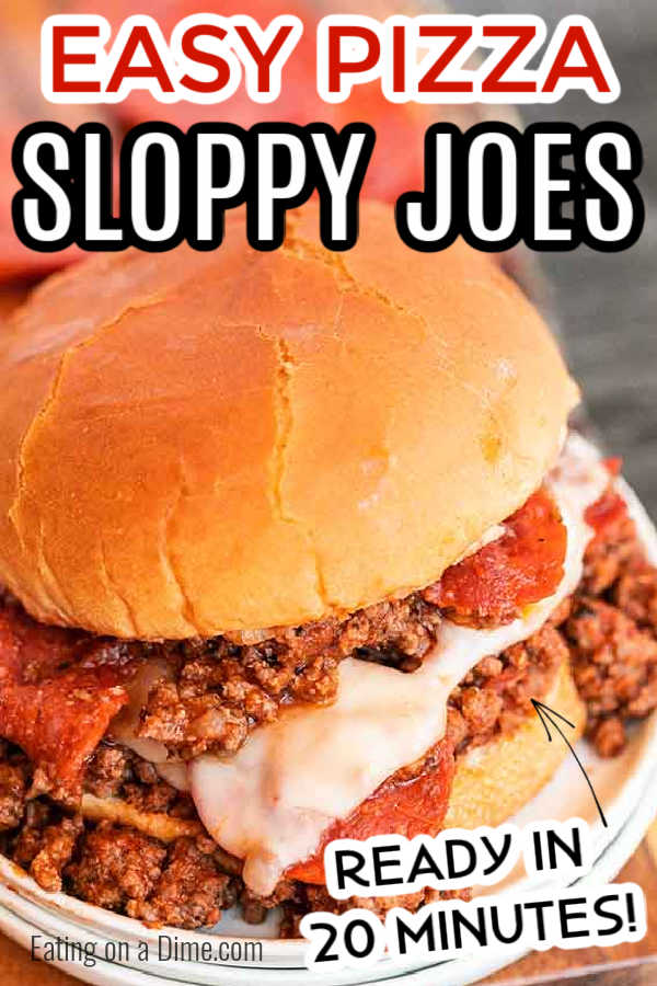 Pepperoni pizza sloppy joes (& VIDEO!) - Ready in 20 minutes!