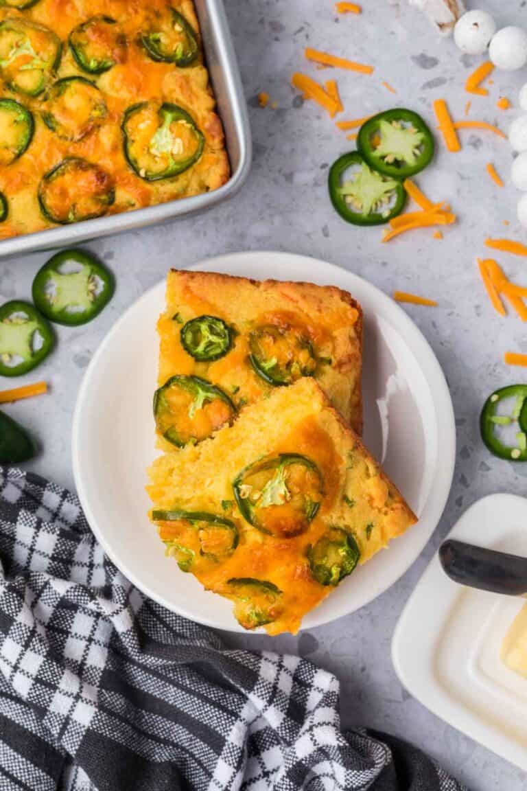 Jalapeño Cornbread Made from Scratch Easily - Eating on a Dime