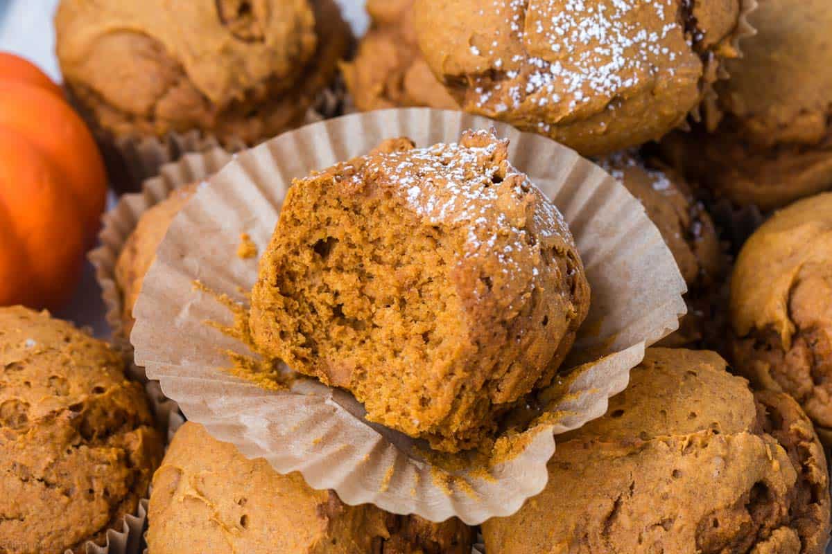 2 Ingredient Pumpkin Muffins (& VIDEO) - Eating on a Dime