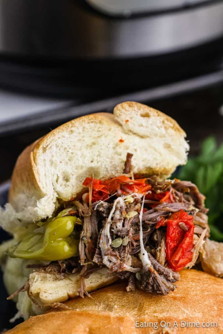 Instant Pot Italian Beef Sandwiches - Eating on a Dime