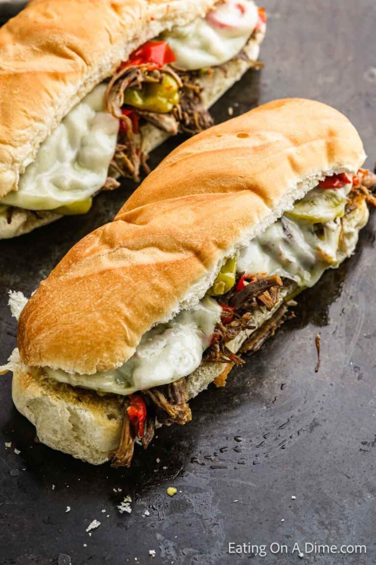 Instant Pot Italian Beef Sandwiches - Eating on a Dime