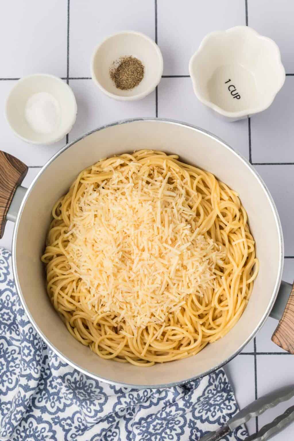 Garlic Parmesan Pasta - Eating on a Dime