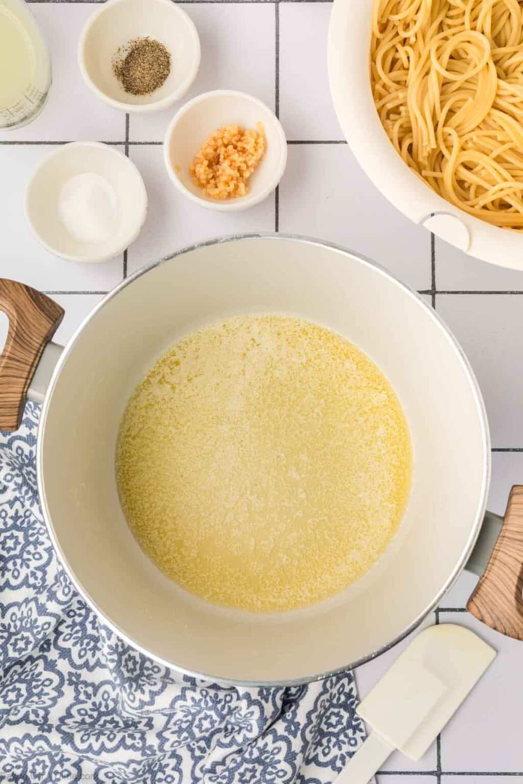 Garlic Parmesan Pasta - Eating on a Dime