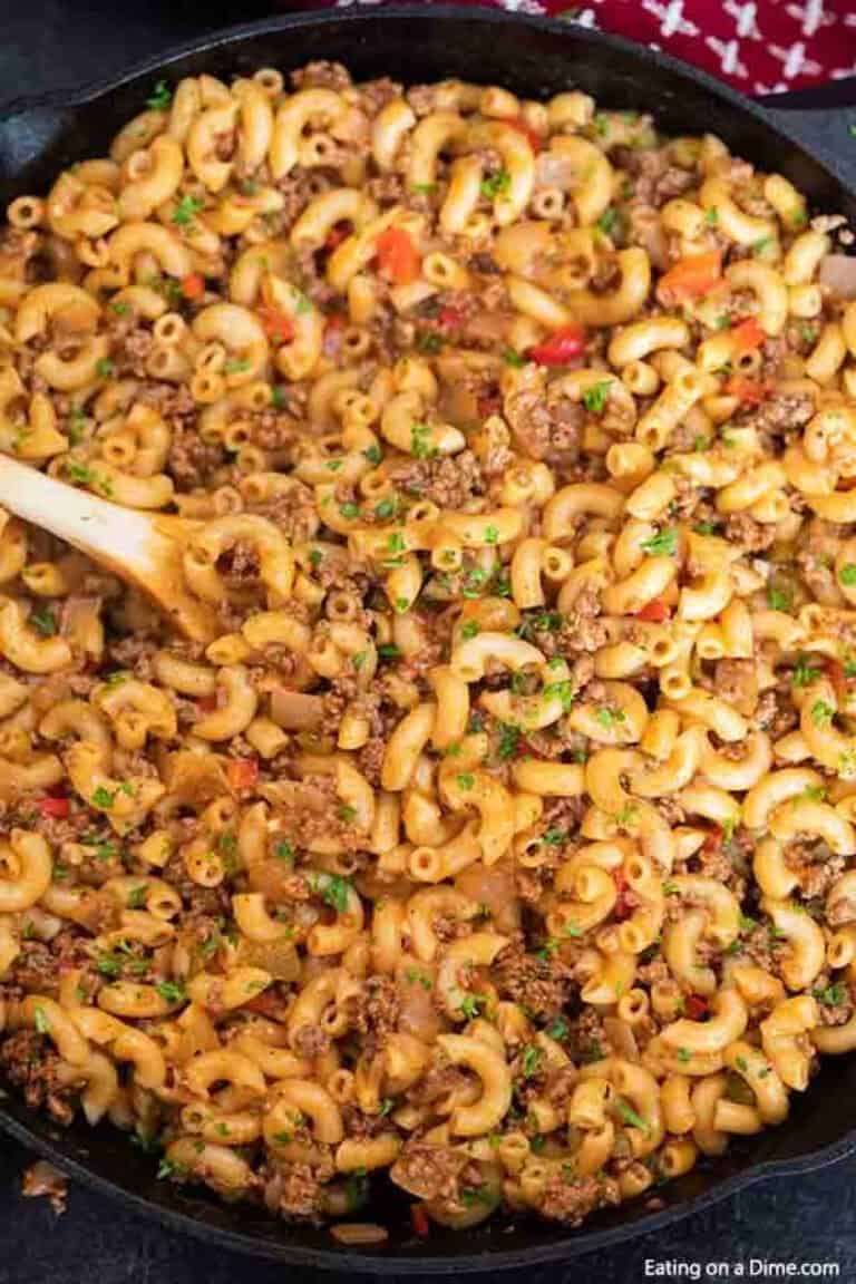 Skillet macaroni and beef recipe - macaroni and beef recipe