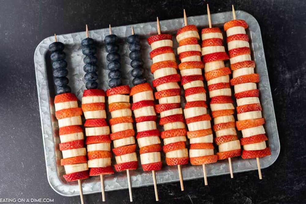 4th of July Fruit Kabobs: Fresh and Festive Treats