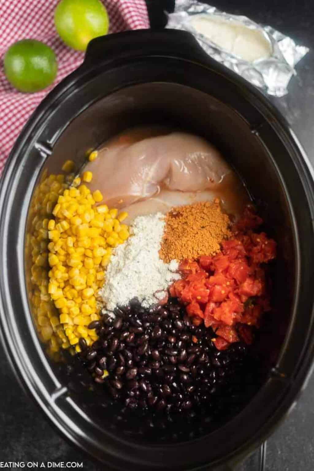 Crock Pot Fiesta Chicken Recipe - Easy Crock Pot Fiesta Lime Chicken