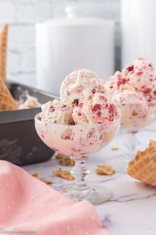Red Velvet Ice Cream Recipe - Eating on a Dime