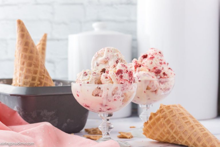 Red Velvet Ice Cream Recipe - Eating on a Dime