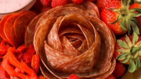 How to make a Salami Rose - Eating on a Dime