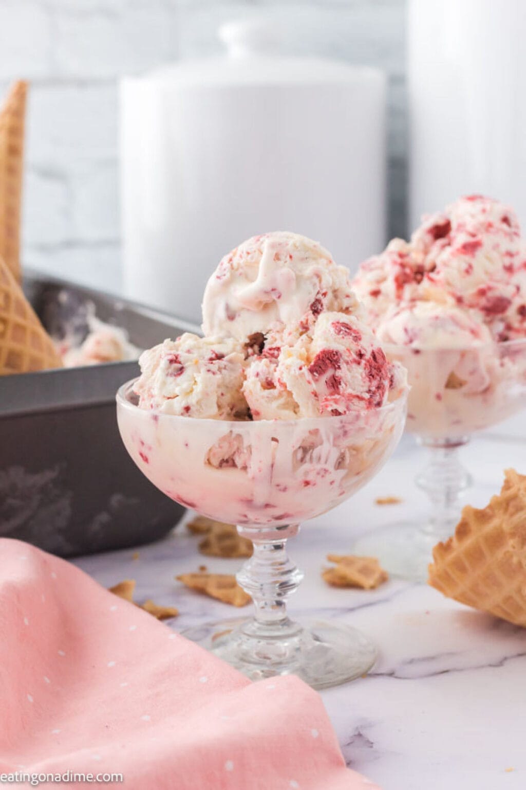 Red Velvet Ice Cream Recipe - Eating on a Dime