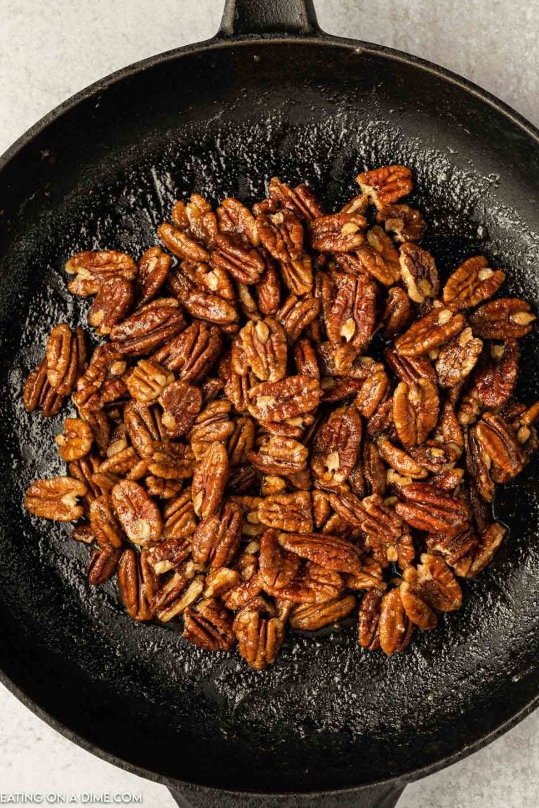 Stovetop Candied Pecans - Eating on a Dime