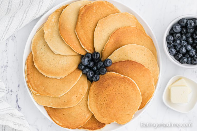 Sweet Cream Pancakes - Eating on a Dime