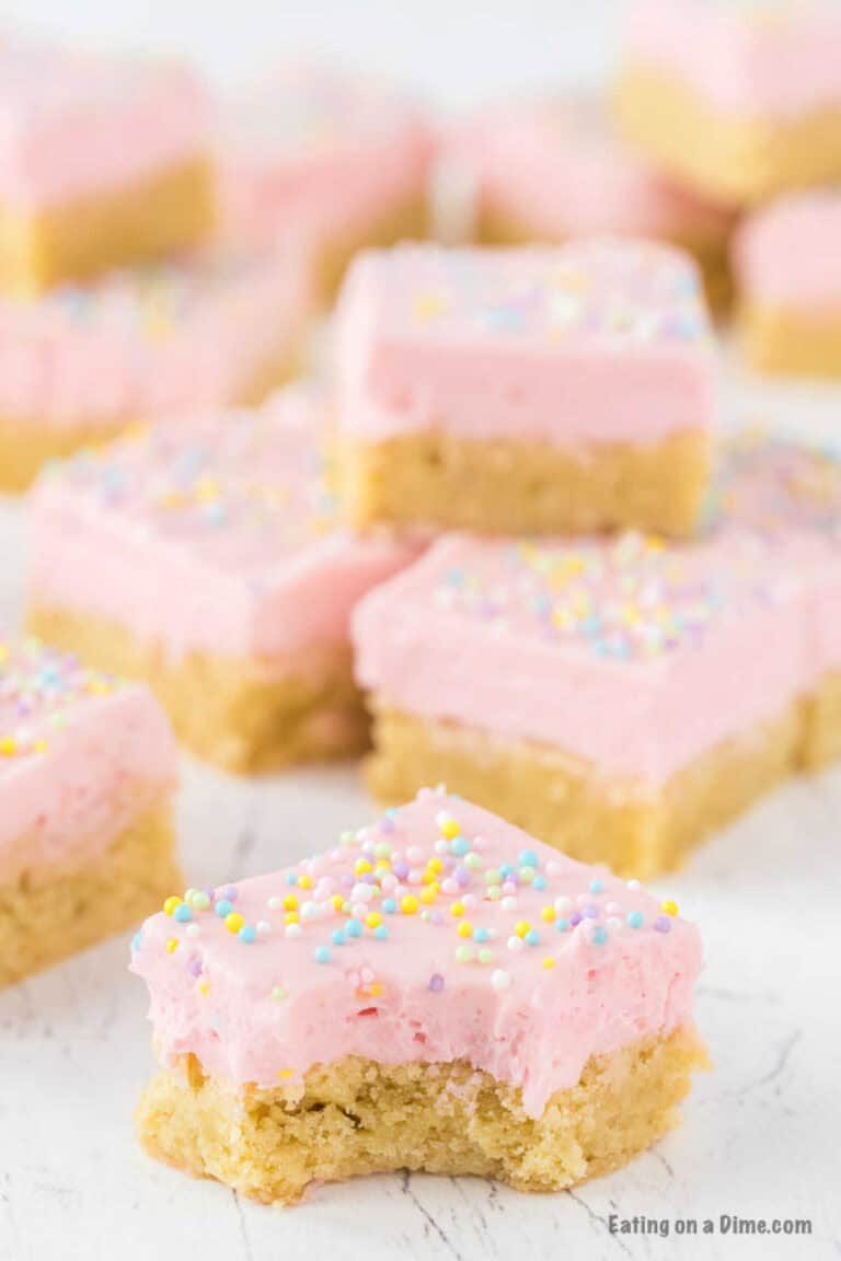 Sugar Cookie Bars - Eating on a Dime