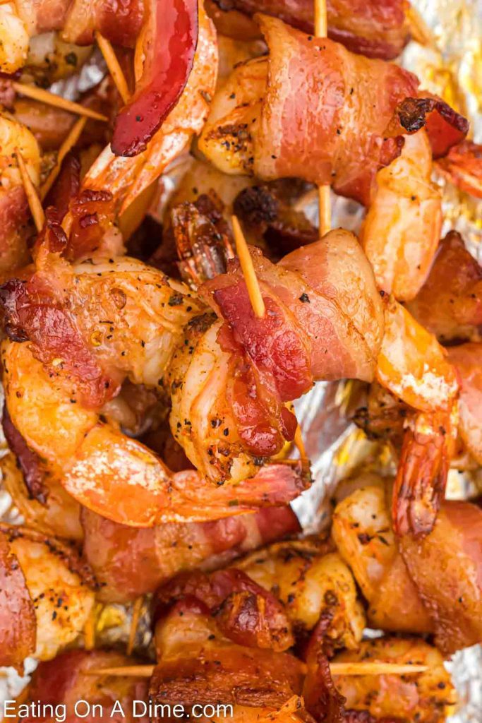 Bacon Wrapped Shrimp - Eating on a Dime