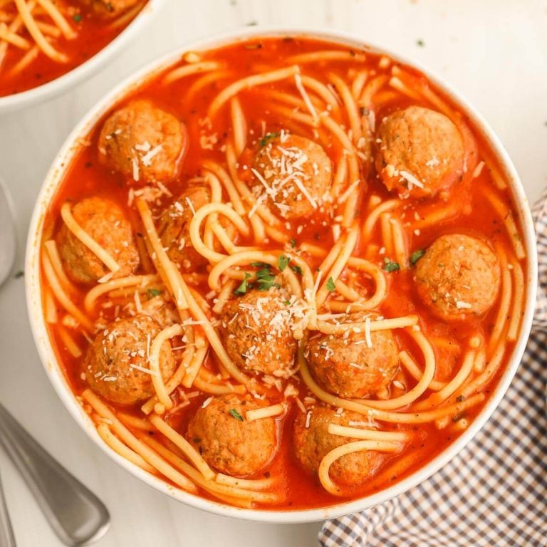 Spaghetti Soup Recipe - Eating on a Dime