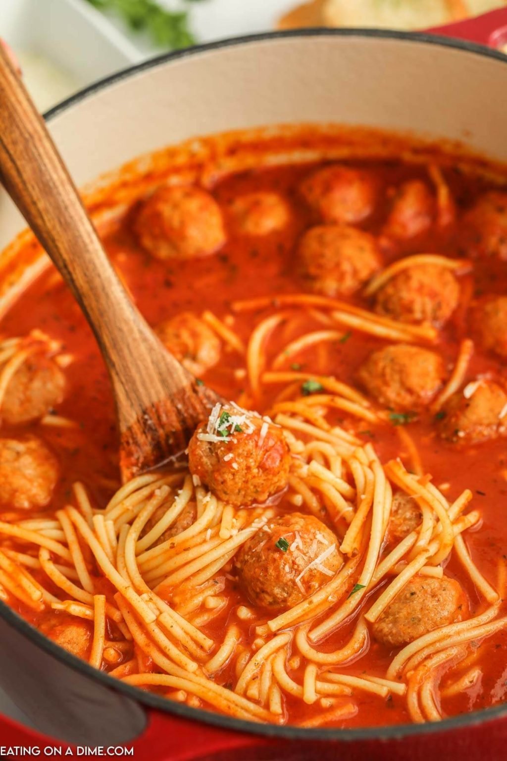 Spaghetti Soup Recipe - Eating on a Dime