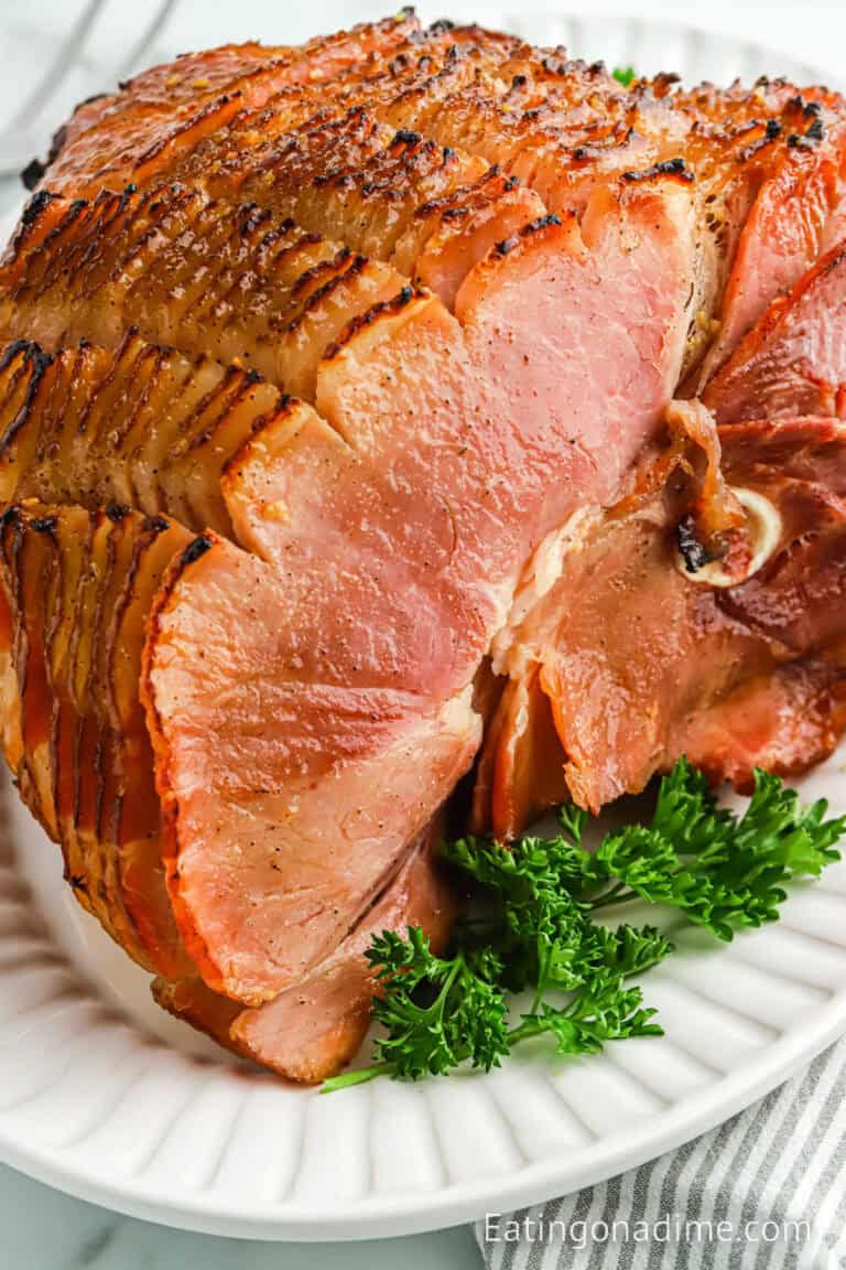 Bourbon Glazed Ham Recipe - Eating on a Dime