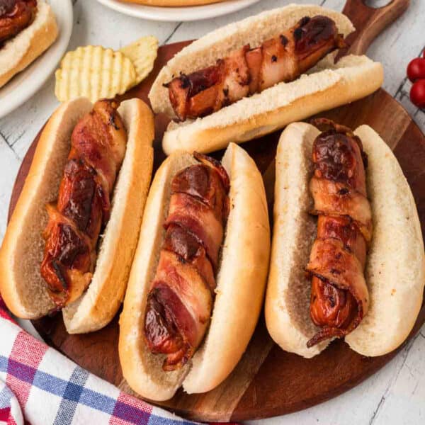 Bacon Wrapped Hot Dogs for Your Next BBQ - Eating on a Dime