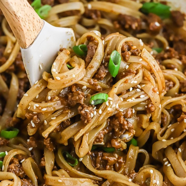 Mongolian Beef and Noodles - Eating on a Dime