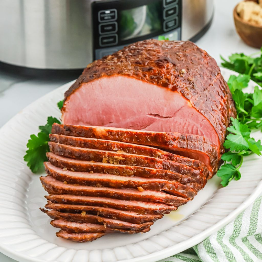 Crockpot Spiral Ham - Eating on a Dime
