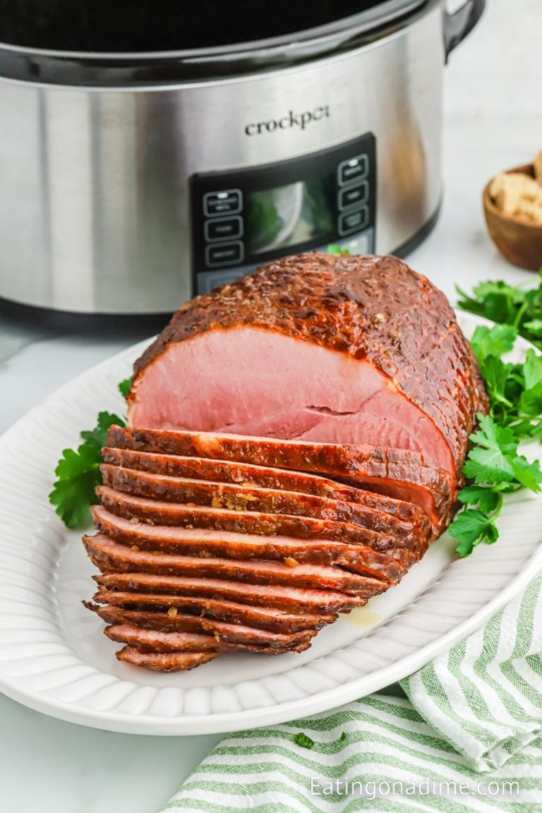 Slow Cooker Ham Recipe - Eating on a Dime