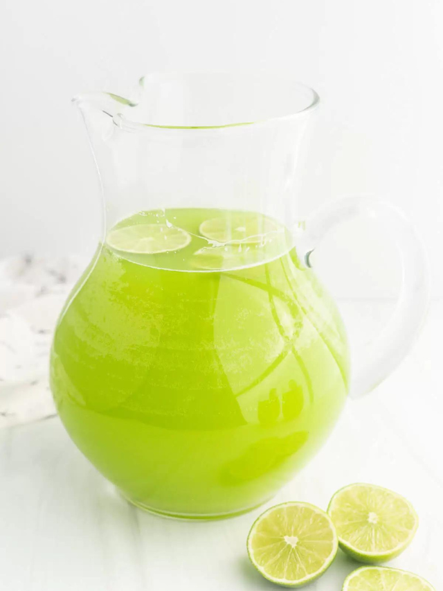 3 Ingredient Green Punch Recipe - Eating on a Dime