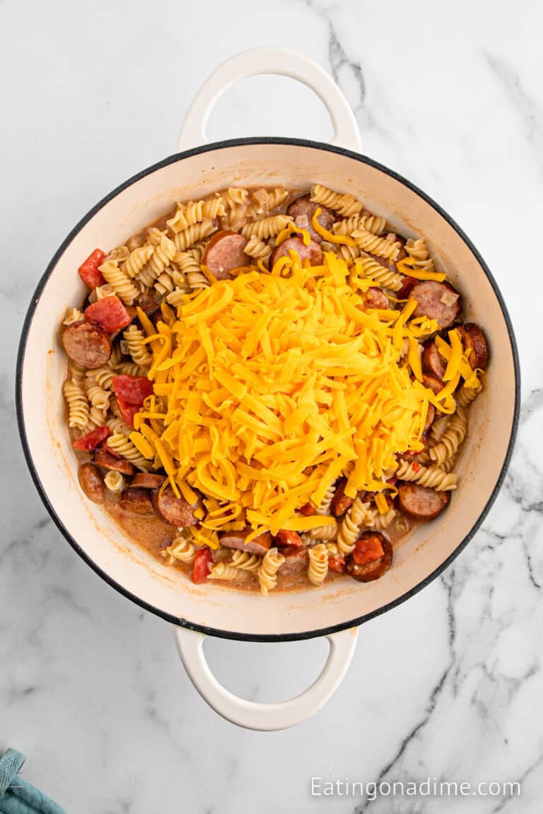 Kielbasa Pasta: Quick and Creamy One Pot Meal - Eating on a Dime