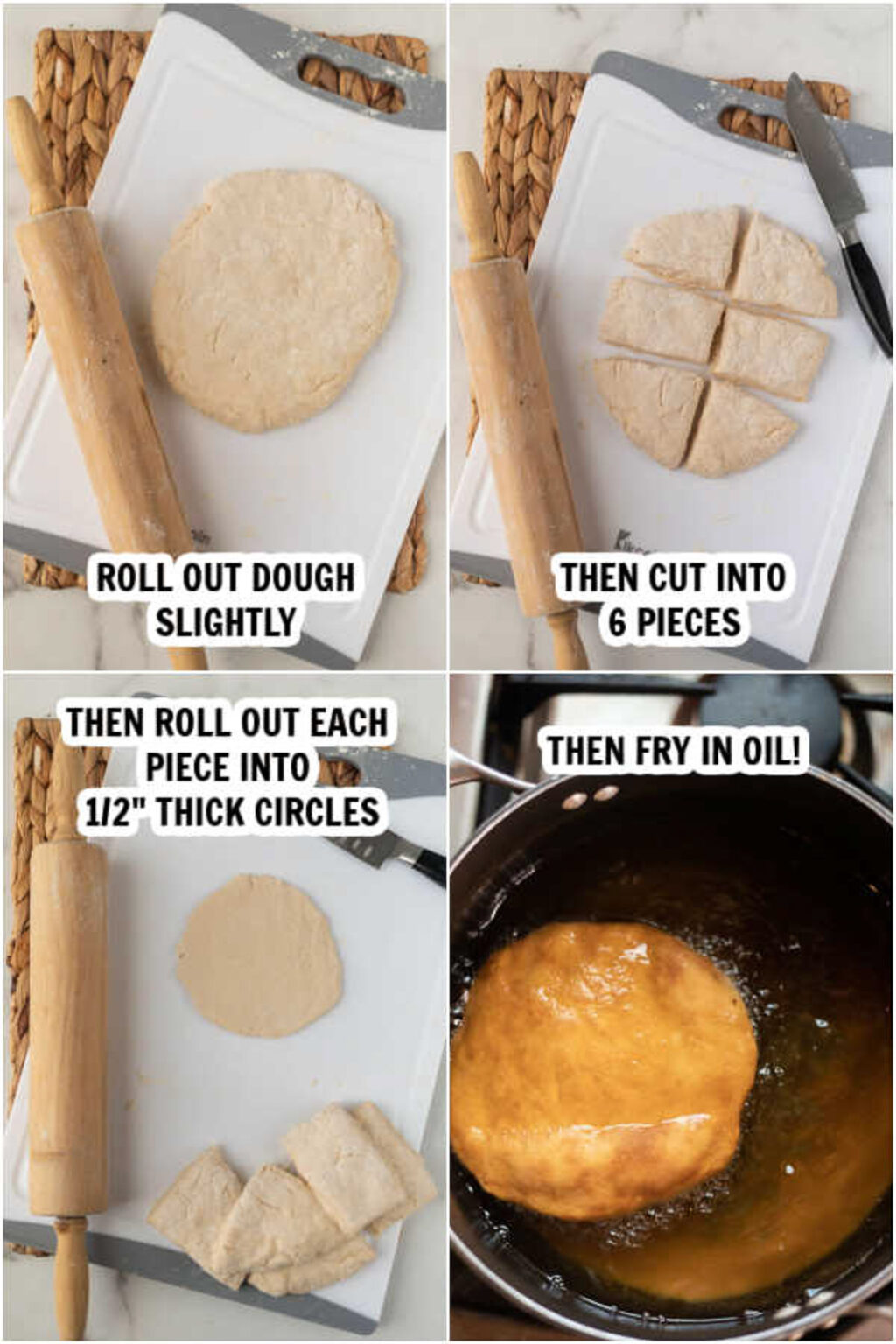 Indian fry bread recipe - how to make fried bread