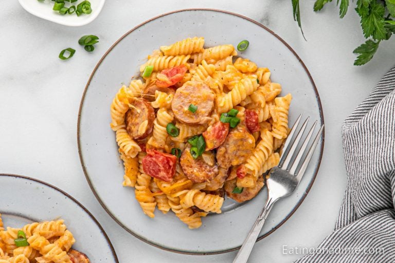 Kielbasa Pasta: Quick and Creamy One Pot Meal - Eating on a Dime