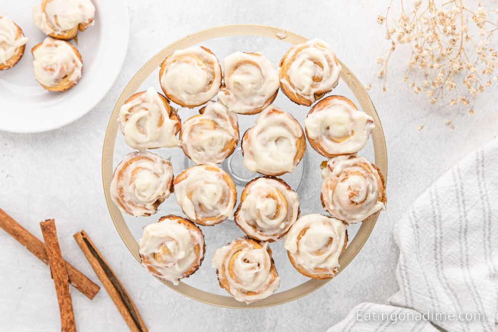 Mini Cinnamon Rolls - Eating on a Dime