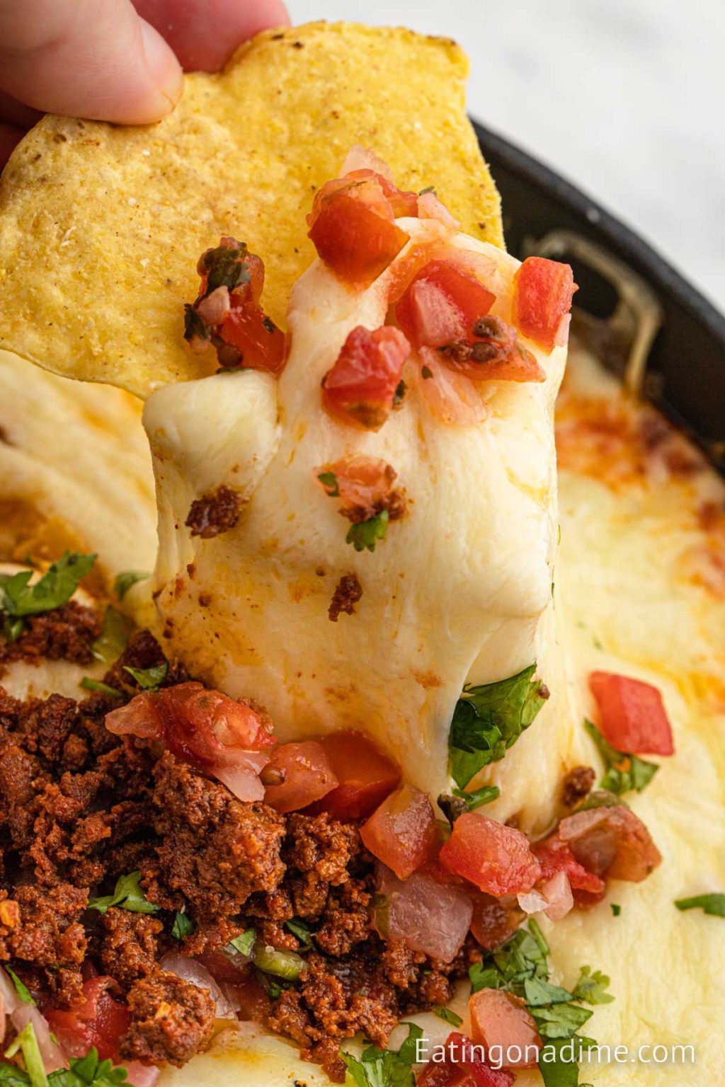 Queso Fundido con Chorizo - Eating on a Dime