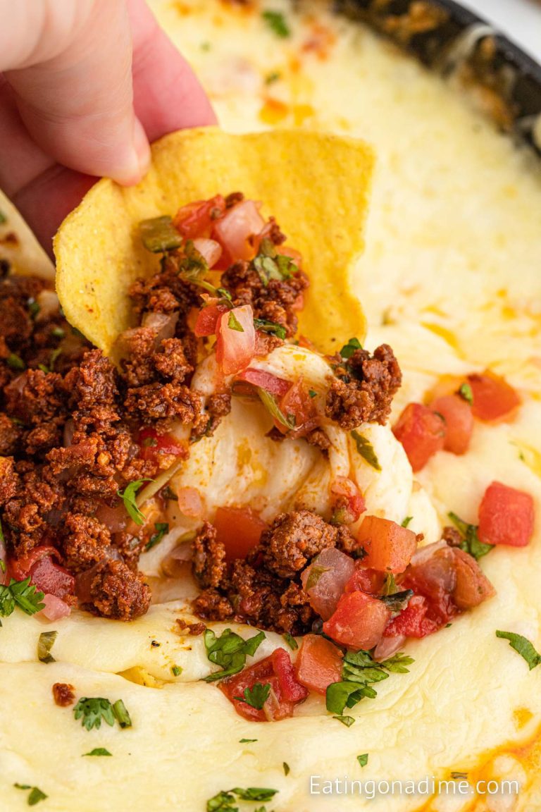 Queso Fundido con Chorizo - Eating on a Dime