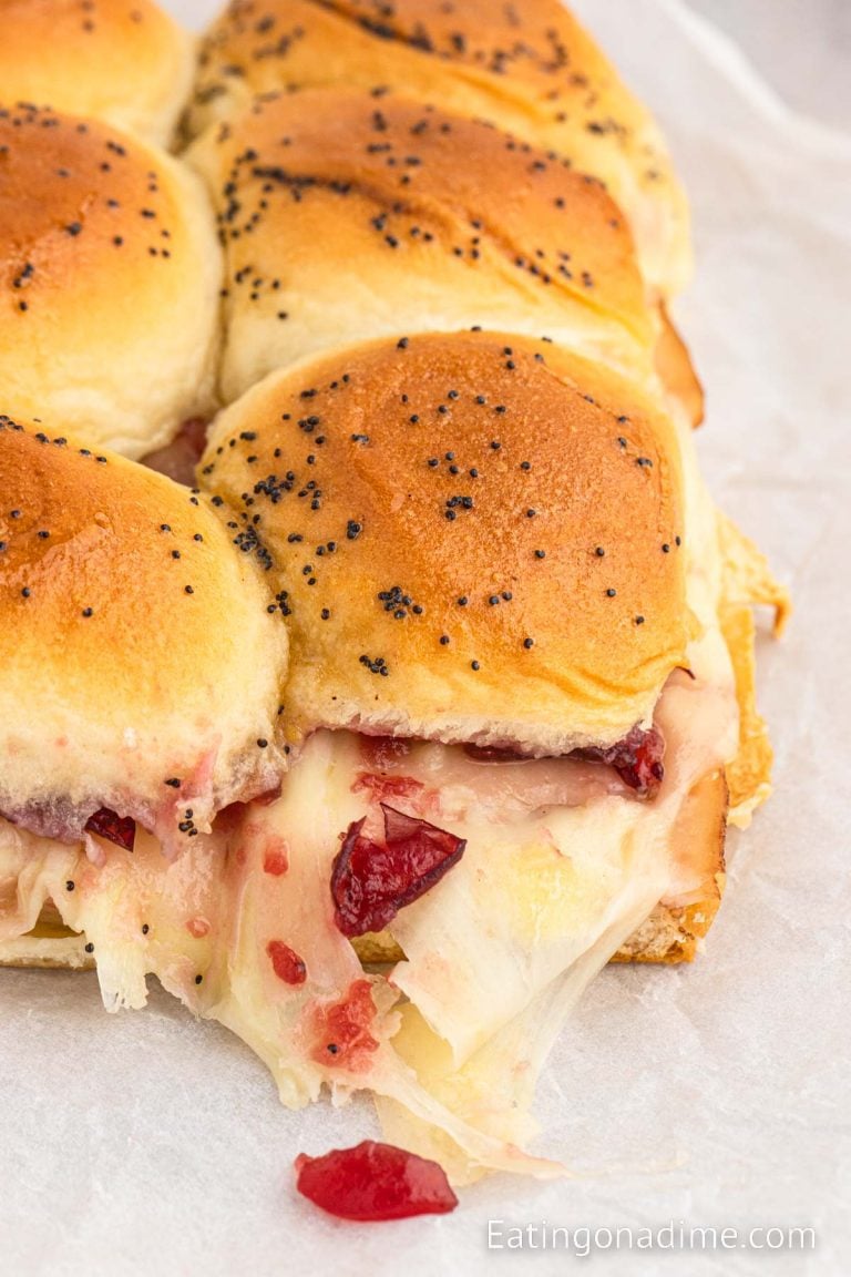 Turkey Sliders With Cranberry Sauce - Leftover Turkey Sliders
