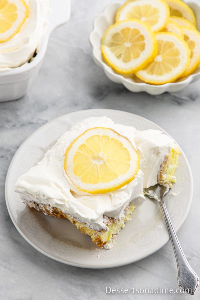 Lemon Angel Food Cake - Eating on a Dime