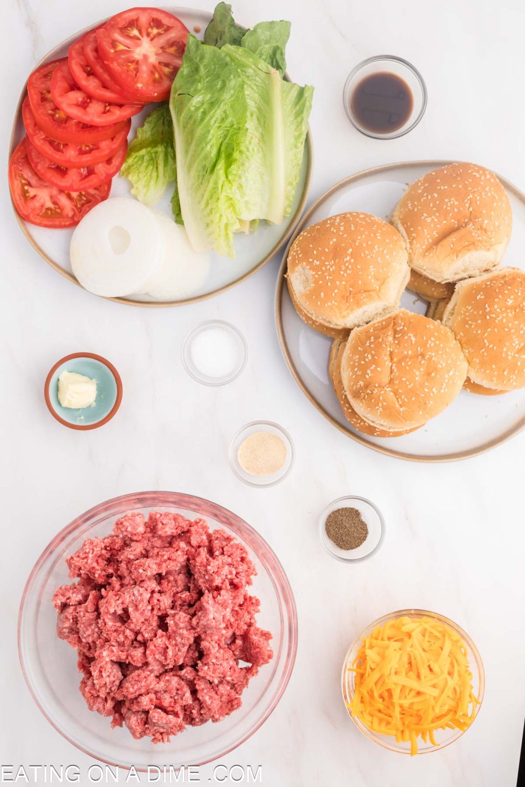 Cheese Stuffed Burgers - Eating on a Dime