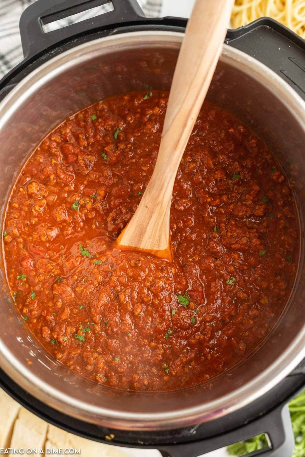 Instant pot bolognese sauce recipe - Eating on a Dime