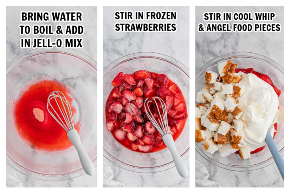 Strawberry Angel Food Cake - Eating on a Dime