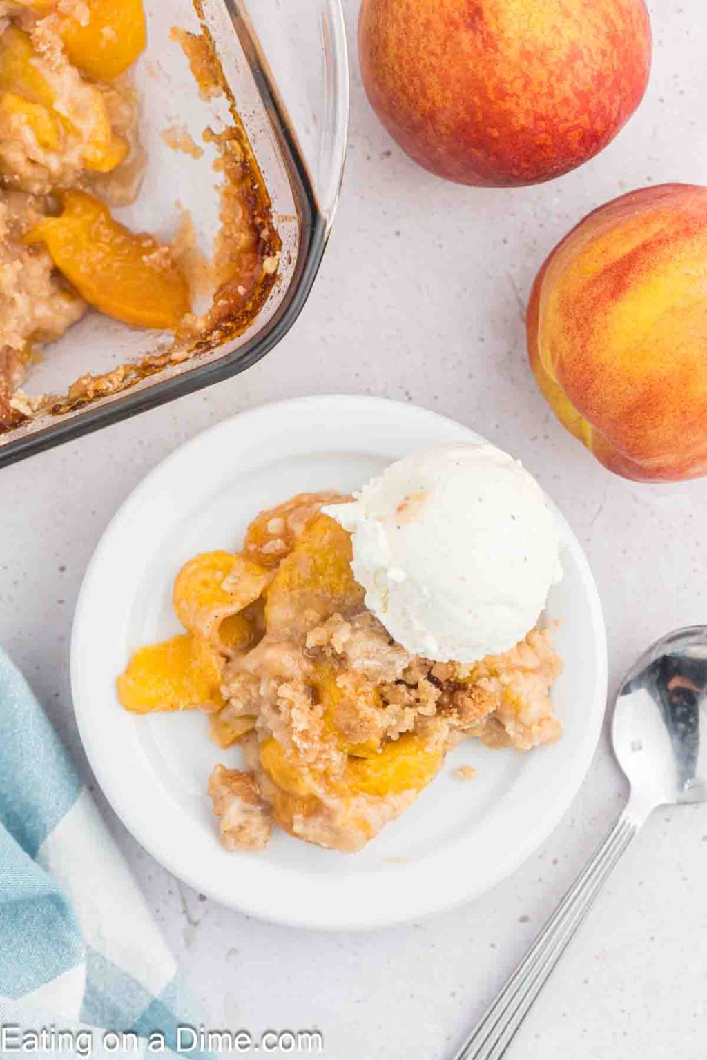 Peach Crumble - Eating on a Dime