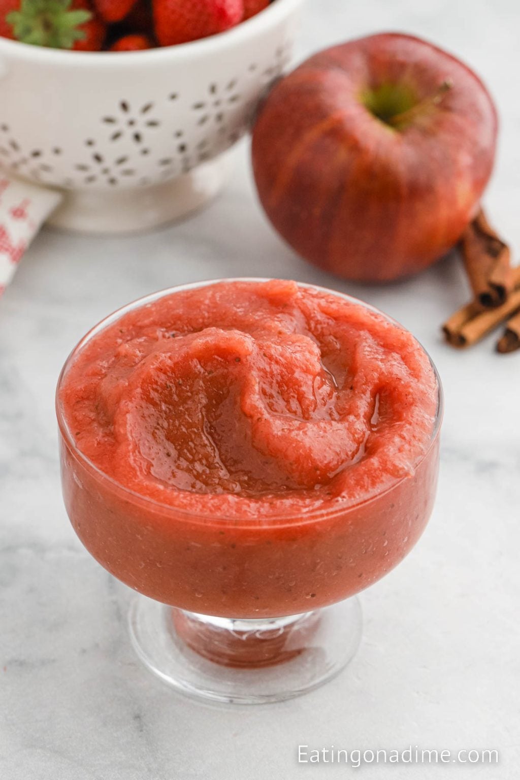 Strawberry Applesauce - Eating on a Dime